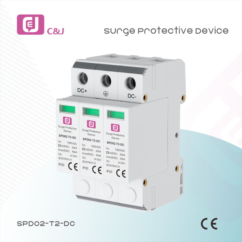 China Solar system SPD02-T2-DC T2 2P 3P 1000VDC Surge Arrester ...